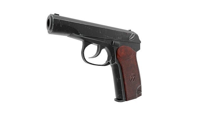 russian pistol PM 3D model | CGTrader