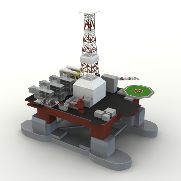 Offshore Oil Platform 3D model | CGTrader