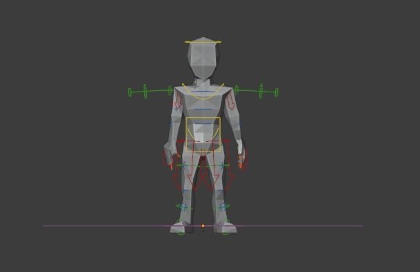 Low Poly Character -Rigged- free VR / AR / low-poly 3D model rigged ...
