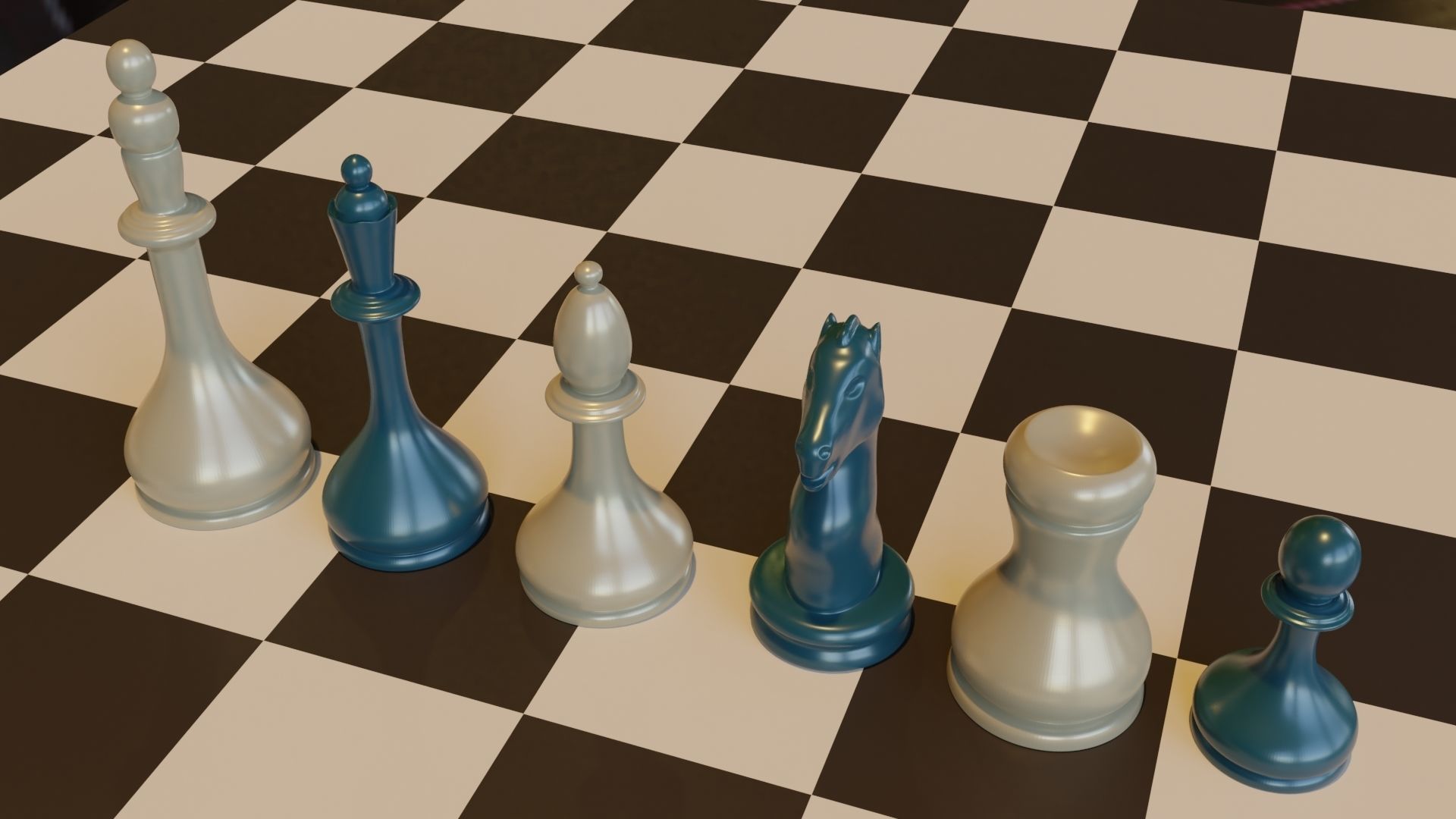 Elegant and Fancy Chess Pieces 3d printable 3D model 3D printable ...