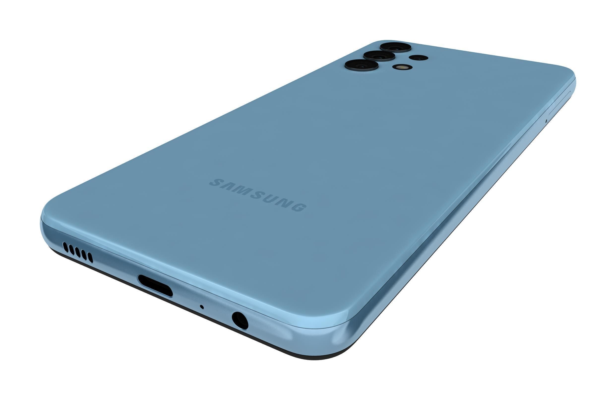 Samsung Galaxy A32 5G Awesome Blue 3D model | CGTrader