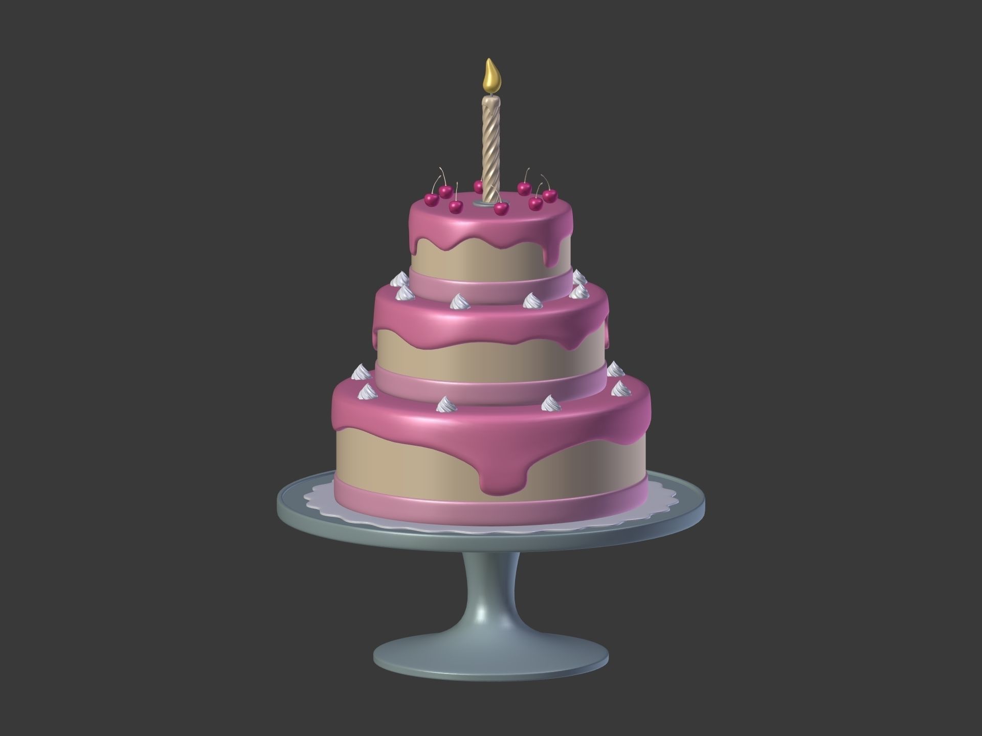 3D model Cartoon Party Icons Pack VR / AR / low-poly | CGTrader