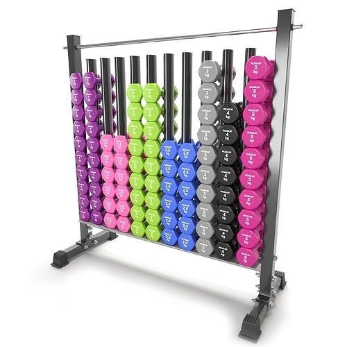 Gym-Tools-Fitness-Body-Building-set-06 3D model | CGTrader