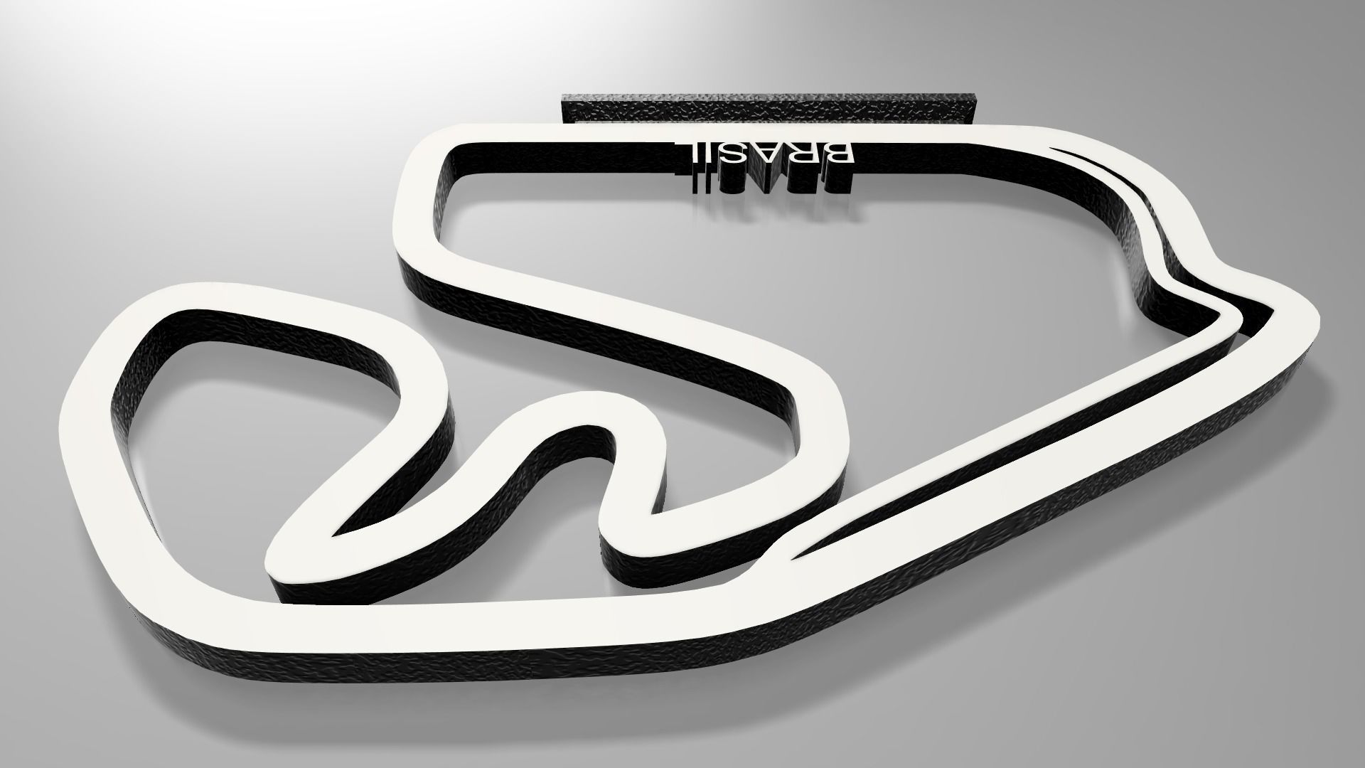 F1 Brasil Racing Track Decor STL File Autodesk Fusion 360 3D model 3D ...