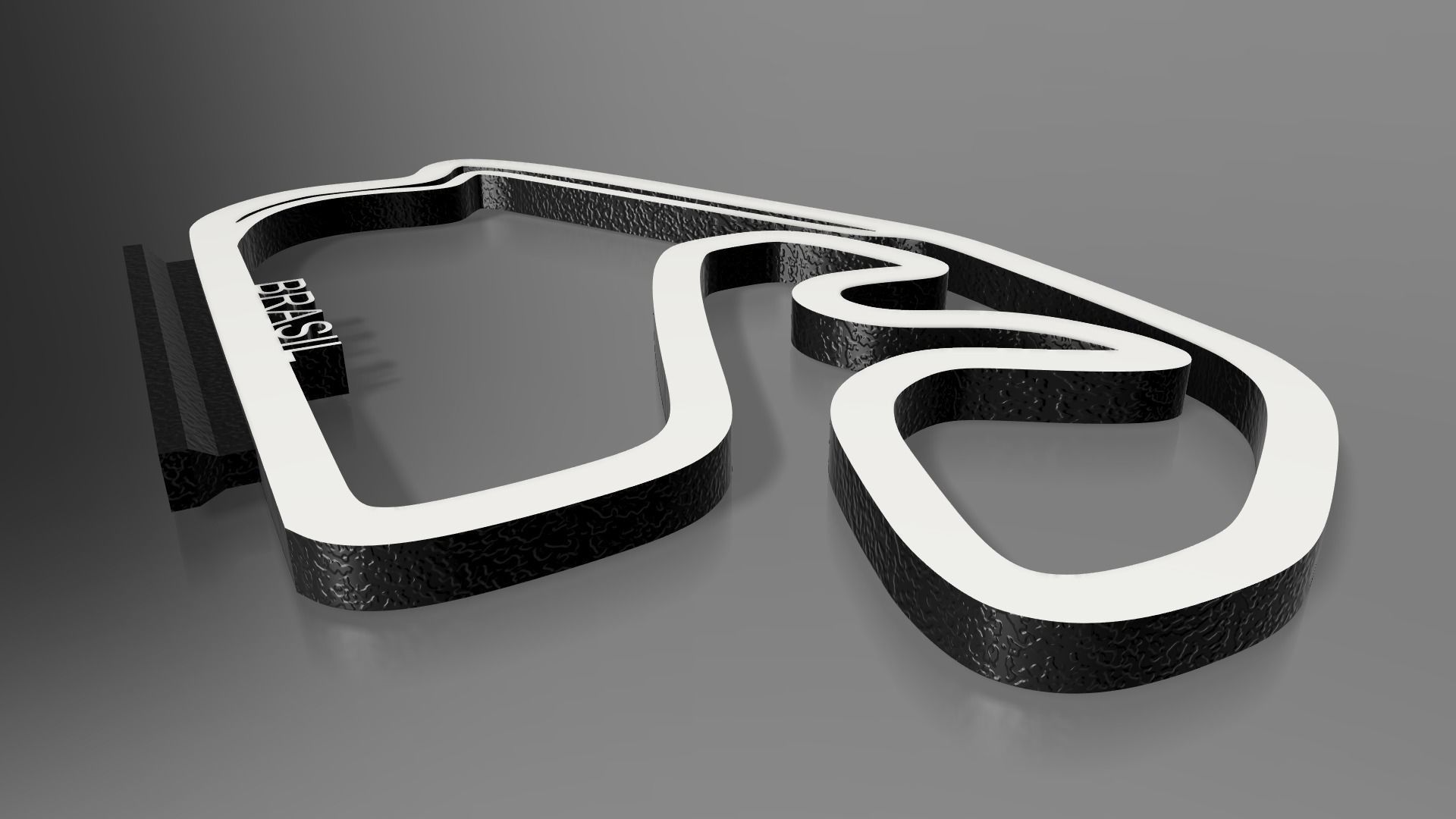 F1 Brasil Racing Track Decor STL File Autodesk Fusion 360 3D model 3D ...