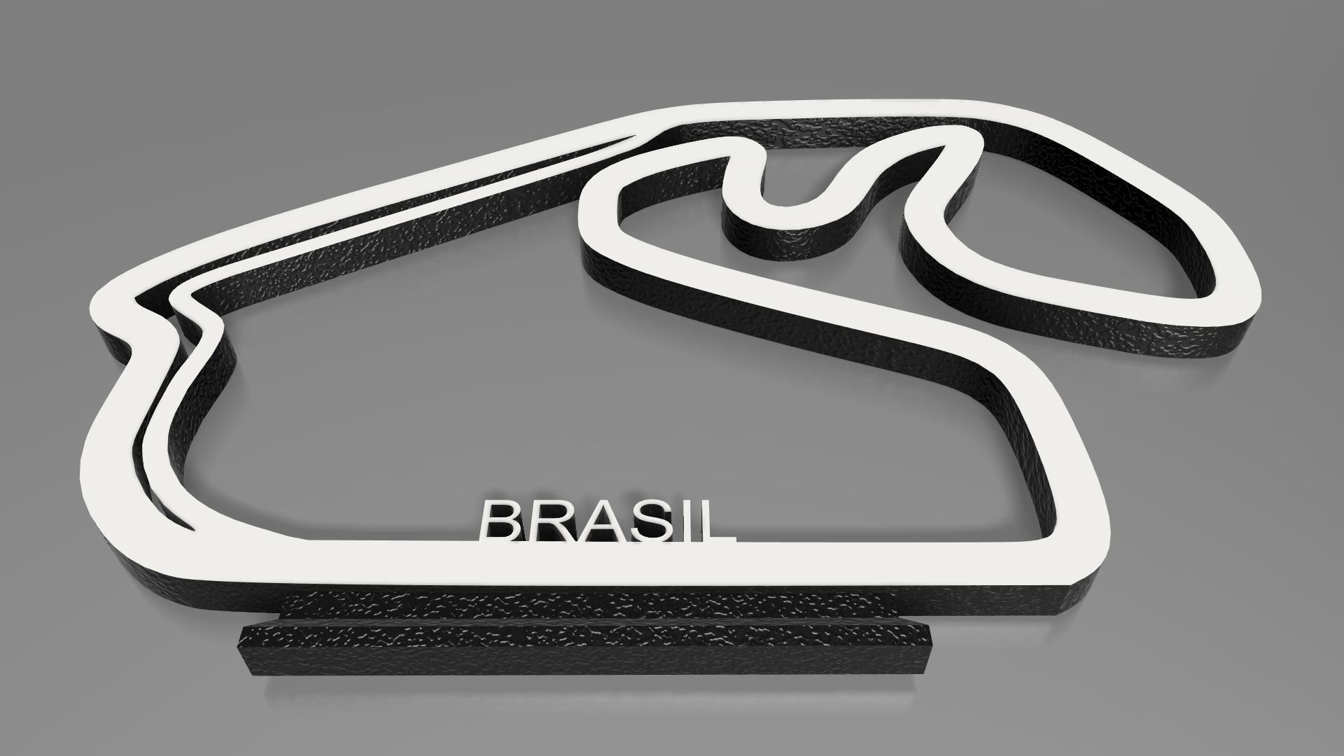 F1 Brasil Racing Track Decor STL File Autodesk Fusion 360 3D model 3D ...