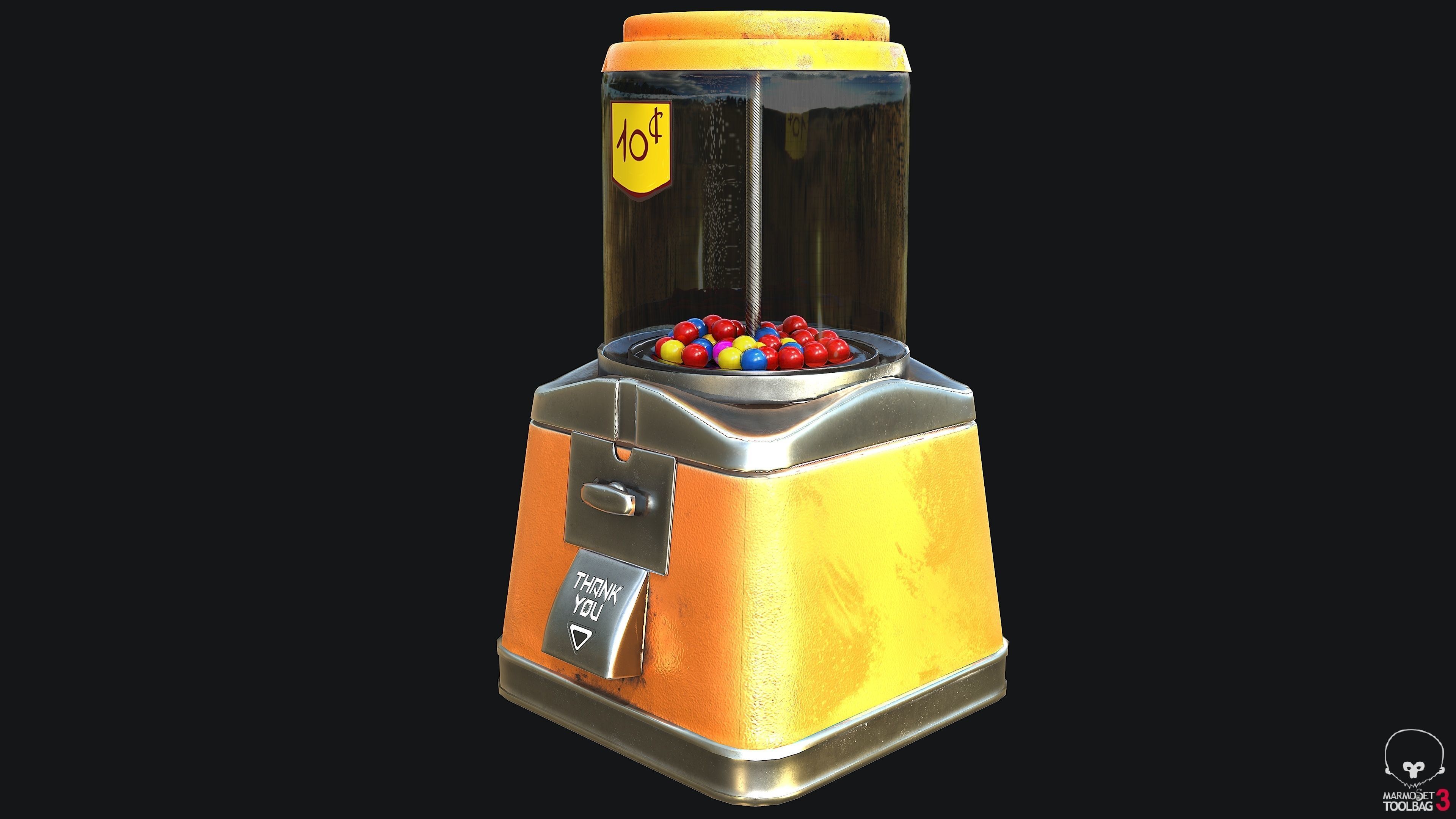 3D model Gumball Machine PBR VR / AR / low-poly | CGTrader