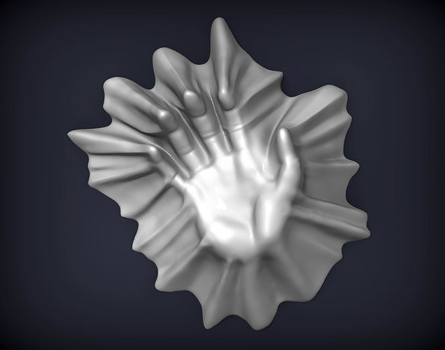 Hand under the cloth 3D model 3D printable | CGTrader