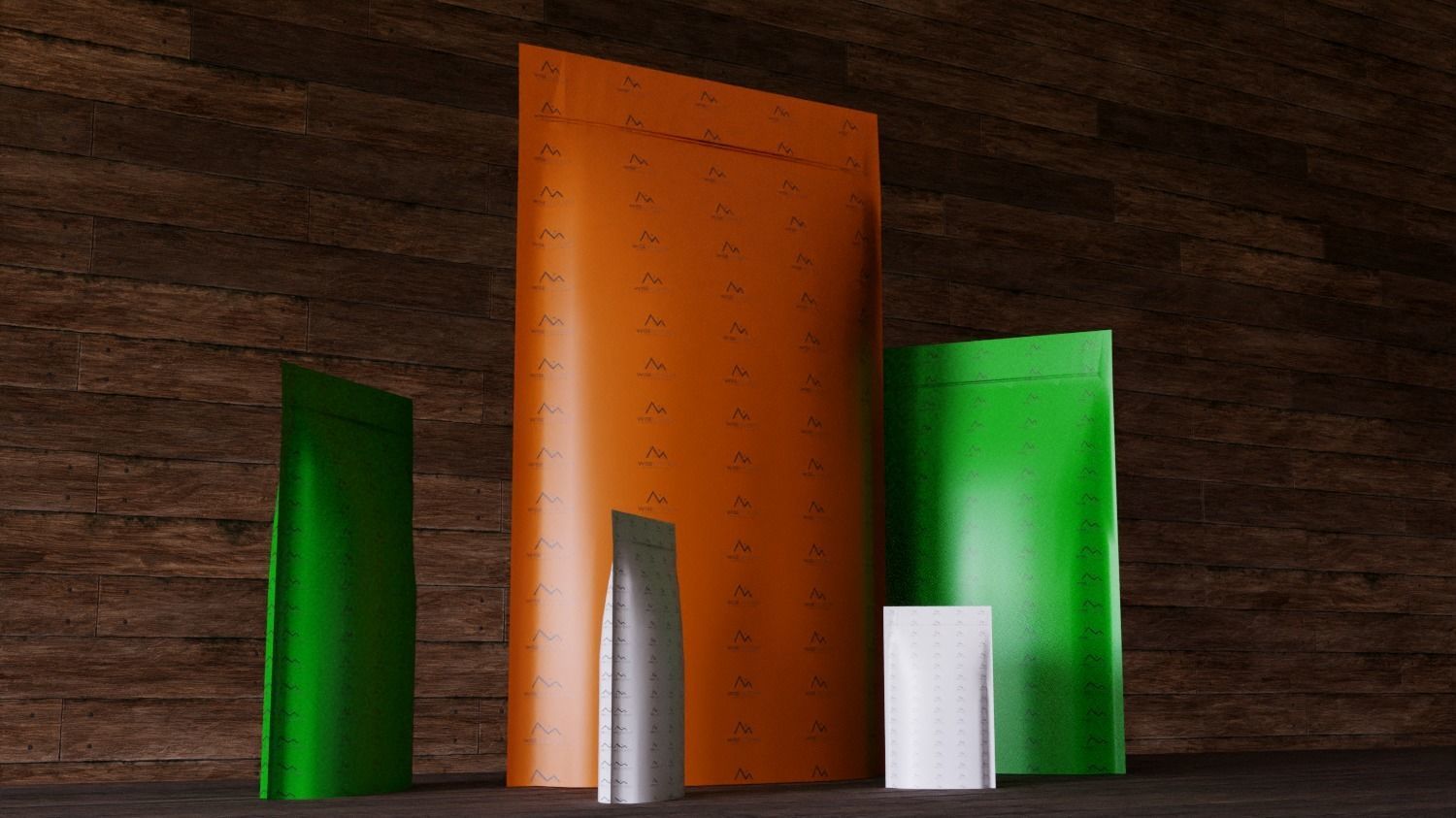3D Model Plastic Bag Or Packet For Food And Proteins Supplement