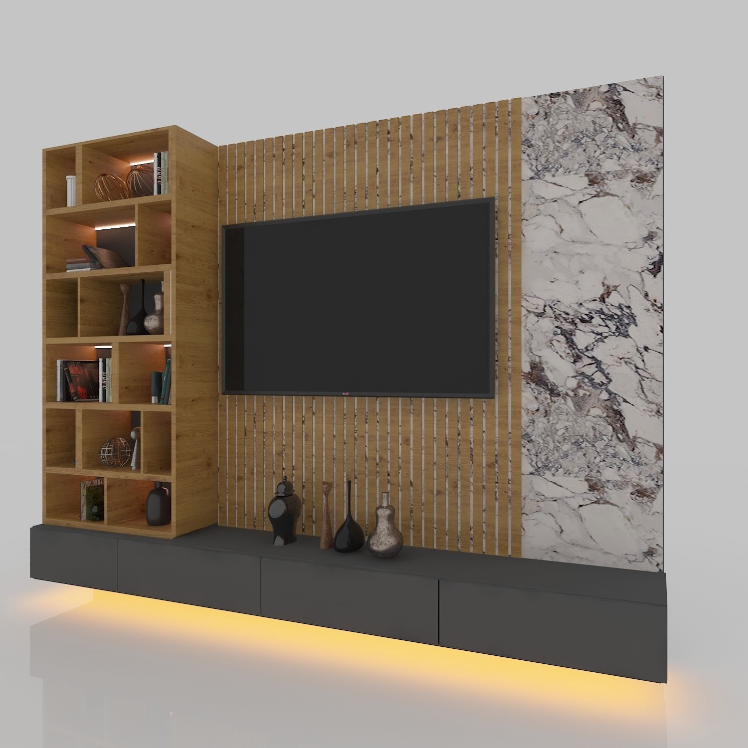 2 TV Unit 3D model | CGTrader