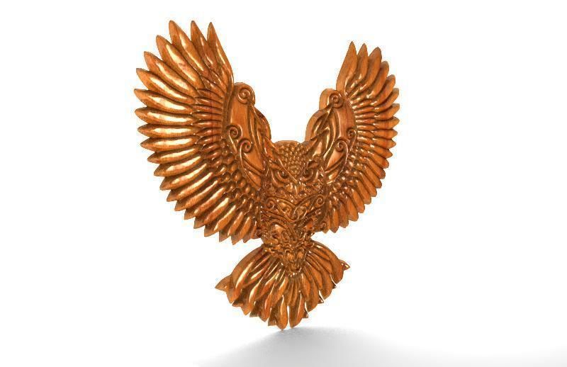 Owl CNC 4 3D model 3D printable | CGTrader