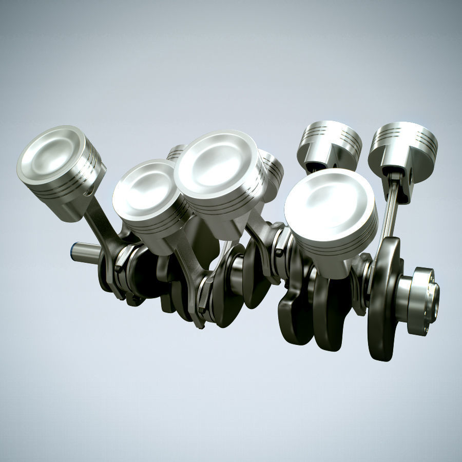Animated V8 Engine Cylinders 3D model animated | CGTrader