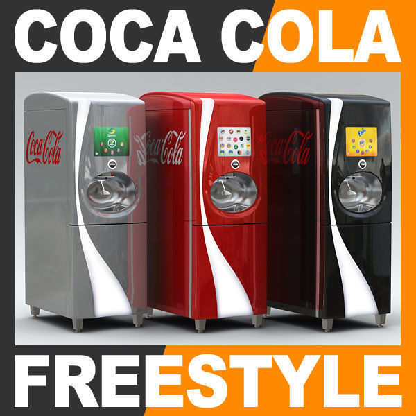 Coca Cola Freestyle Jet Fountain of the Future Vending Machine 3D model ...