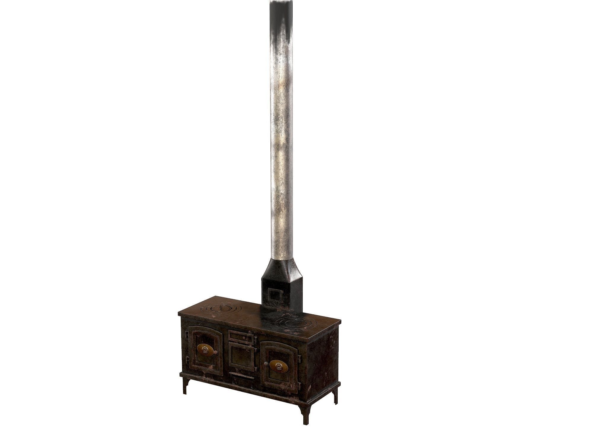 3D model Retro Rust Stoves Metal Heat VR / AR / low-poly | CGTrader