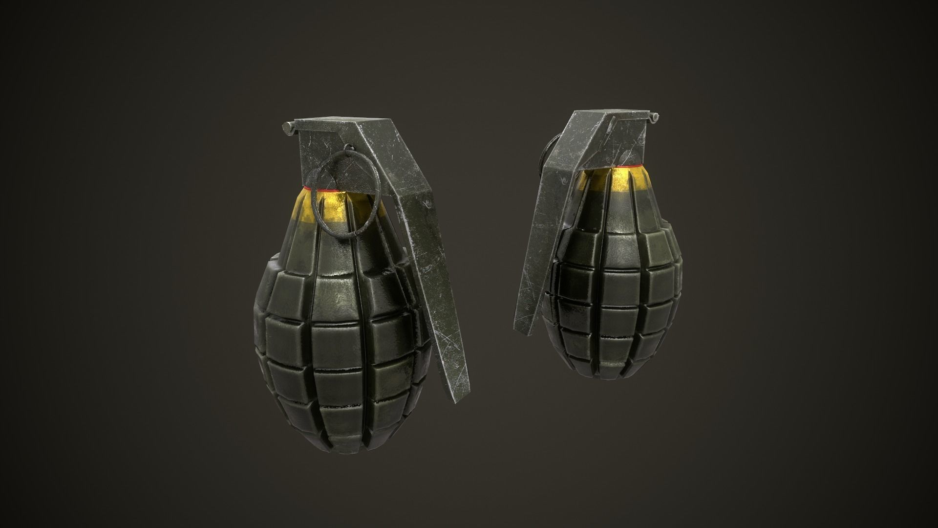3D model Simple Grenade VR / AR / low-poly | CGTrader