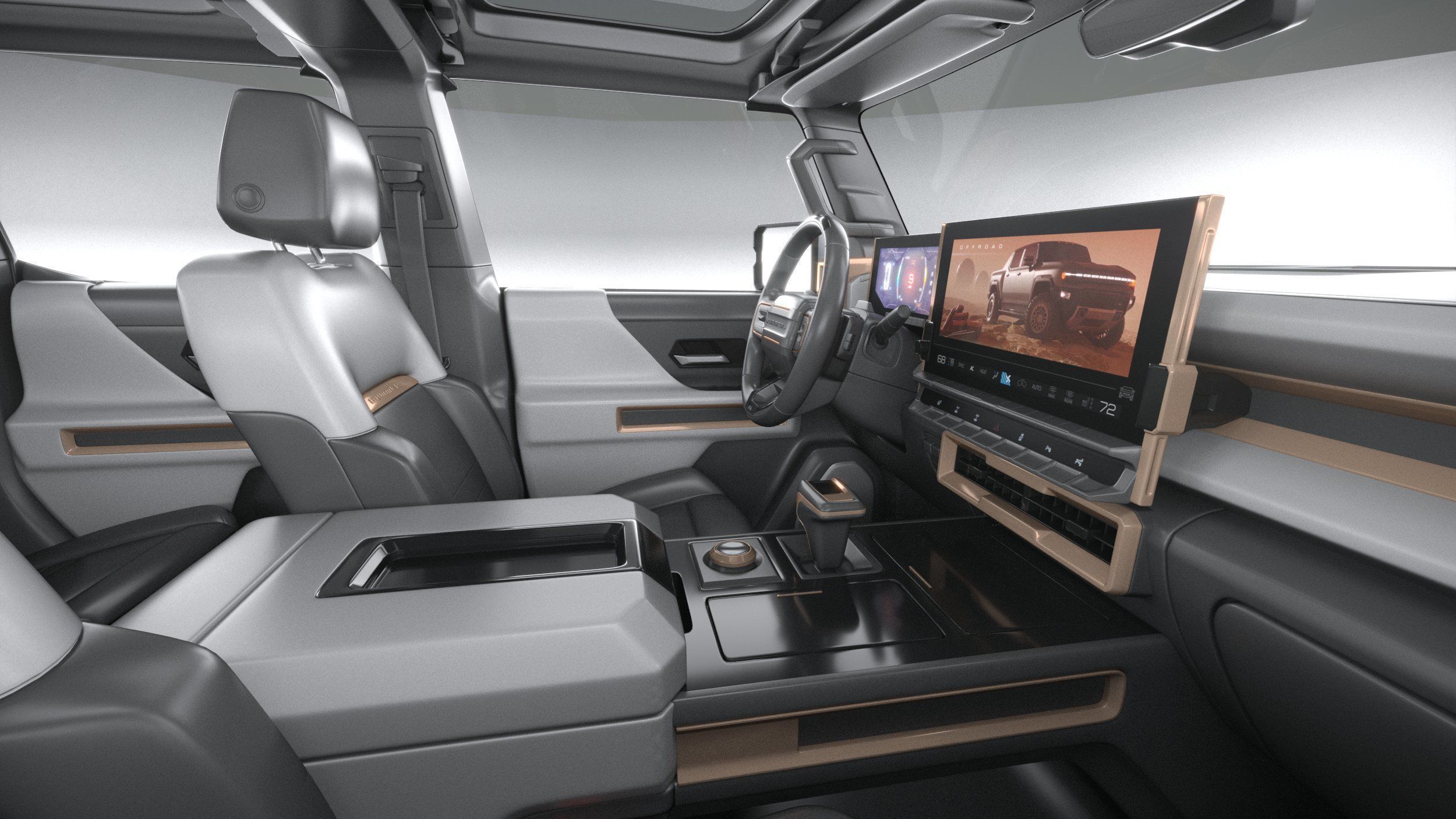 Hummer EV 2022 with interior 3D model | CGTrader