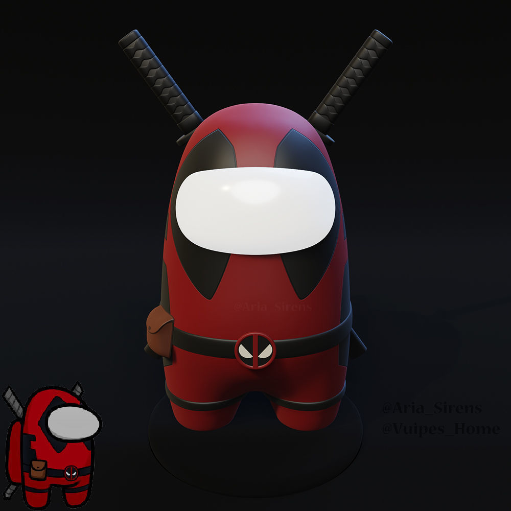 Deadpool Among Us 3D model | CGTrader