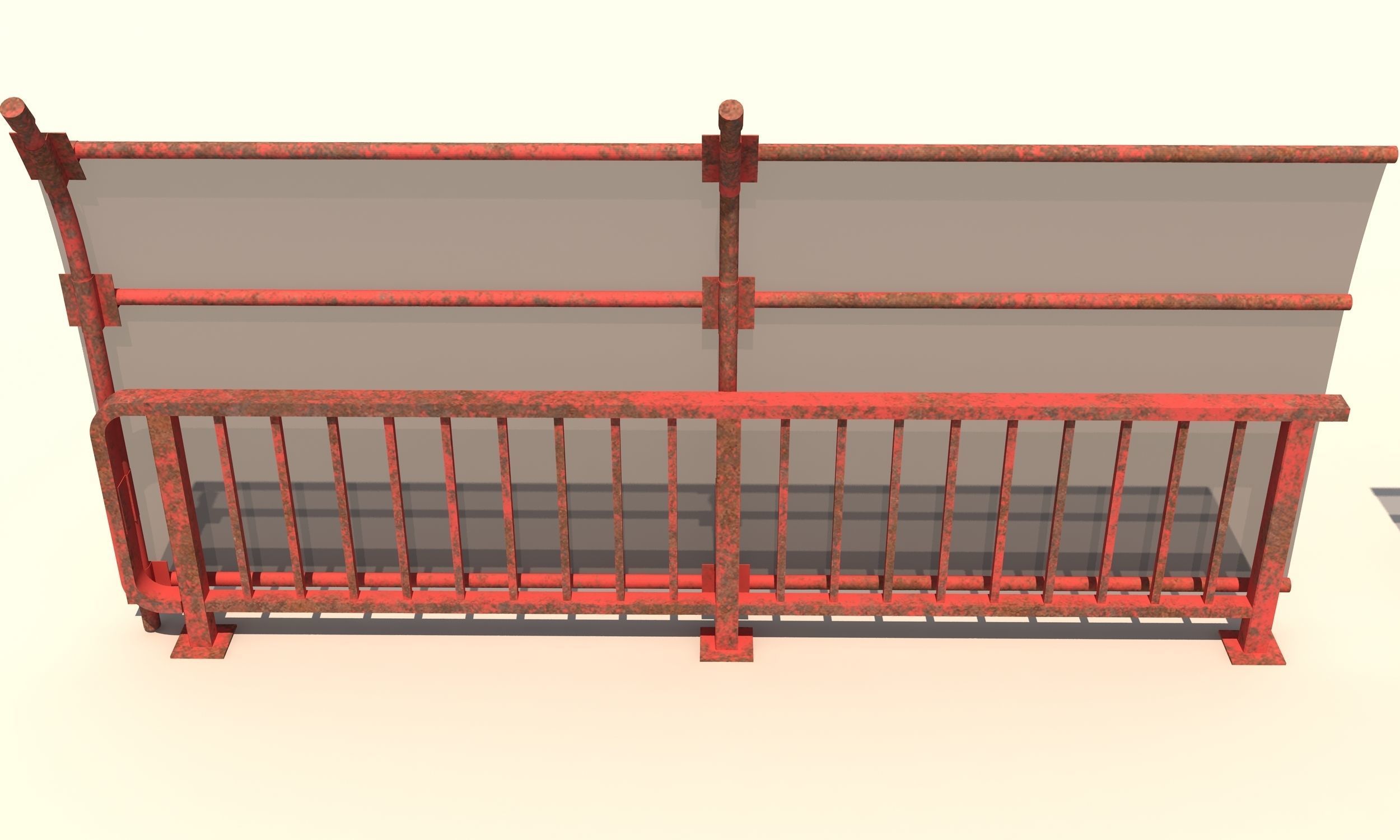 3D model Safety Railing VR / AR / low-poly | CGTrader