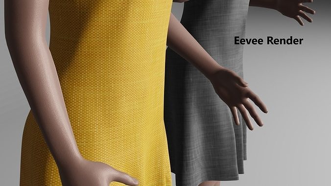 3D model Girl dresses 3D model with rigging feature VR / AR / low-poly ...