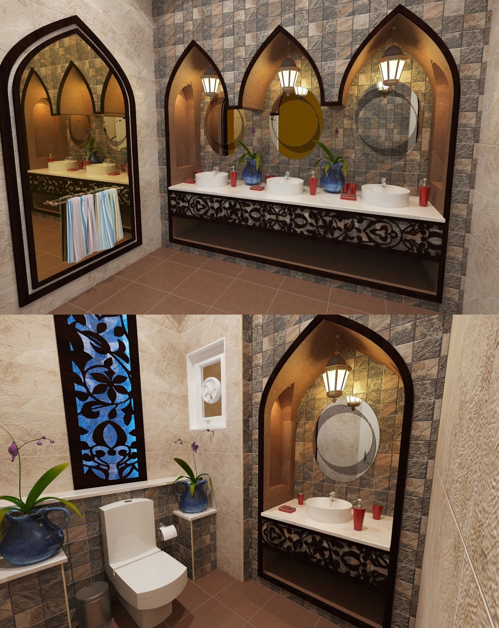 3D model washroom Bathroom Washroom | CGTrader