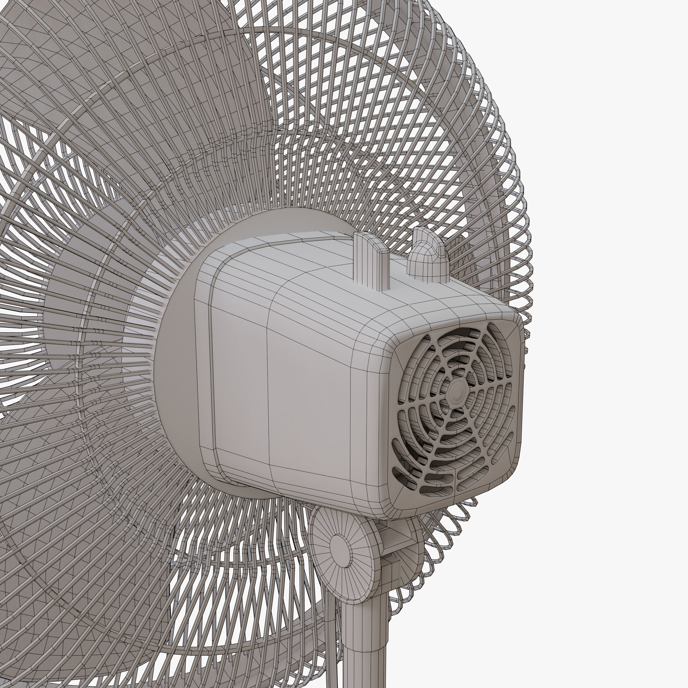 Oscillating Pedestal Fan free 3D model rigged | CGTrader