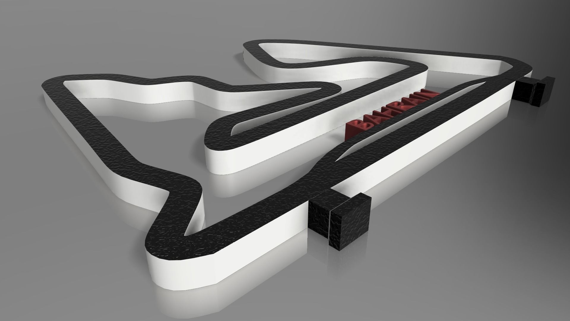 F1 Bahrain Racing Track Decor STL File Autodesk Fusion 360 3D model 3D ...
