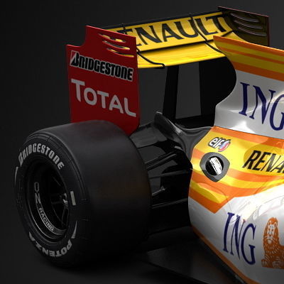 F1 2009 ING Renault R29 3D model | CGTrader