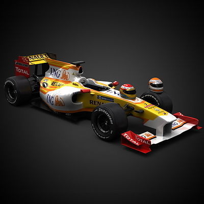F1 2009 ING Renault R29 3D model | CGTrader