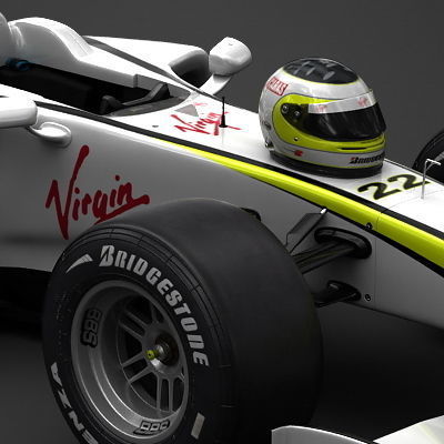 F1 2009 Brawn GP BGP 001 3D model | CGTrader