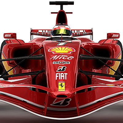 F1 2008 Ferrari F2008 3D model | CGTrader