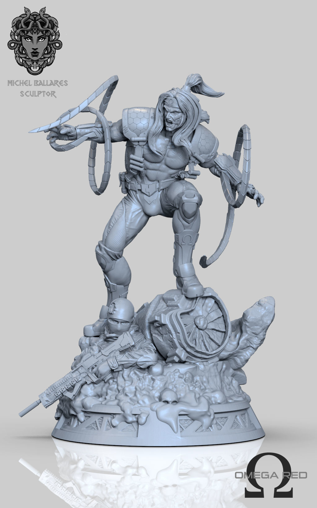 OMEGA RED BY CREATIVE GEEK MB 3D model 3D printable | CGTrader