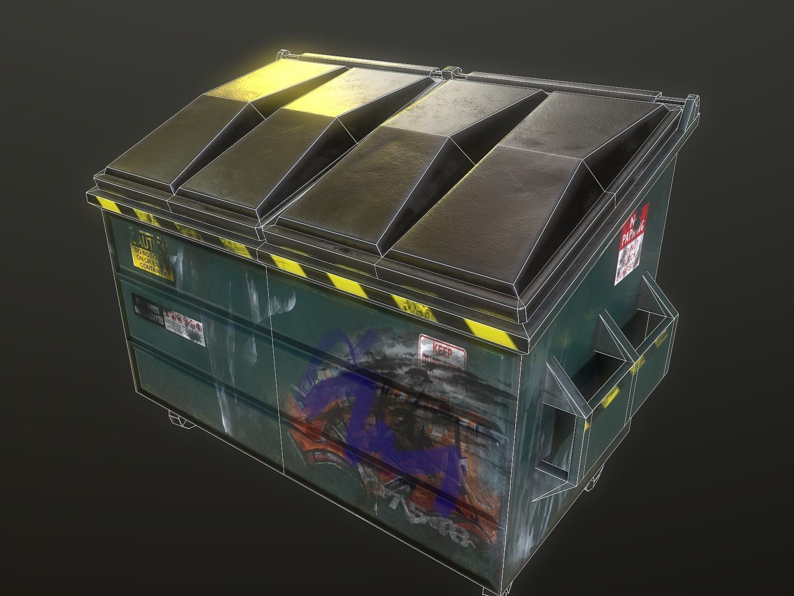3D model Dumpster prop pbr VR / AR / low-poly | CGTrader