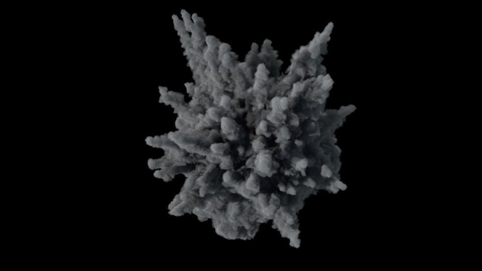 3D model Houdini - Shrapnel Explosion VR / AR / low-poly rigged ...