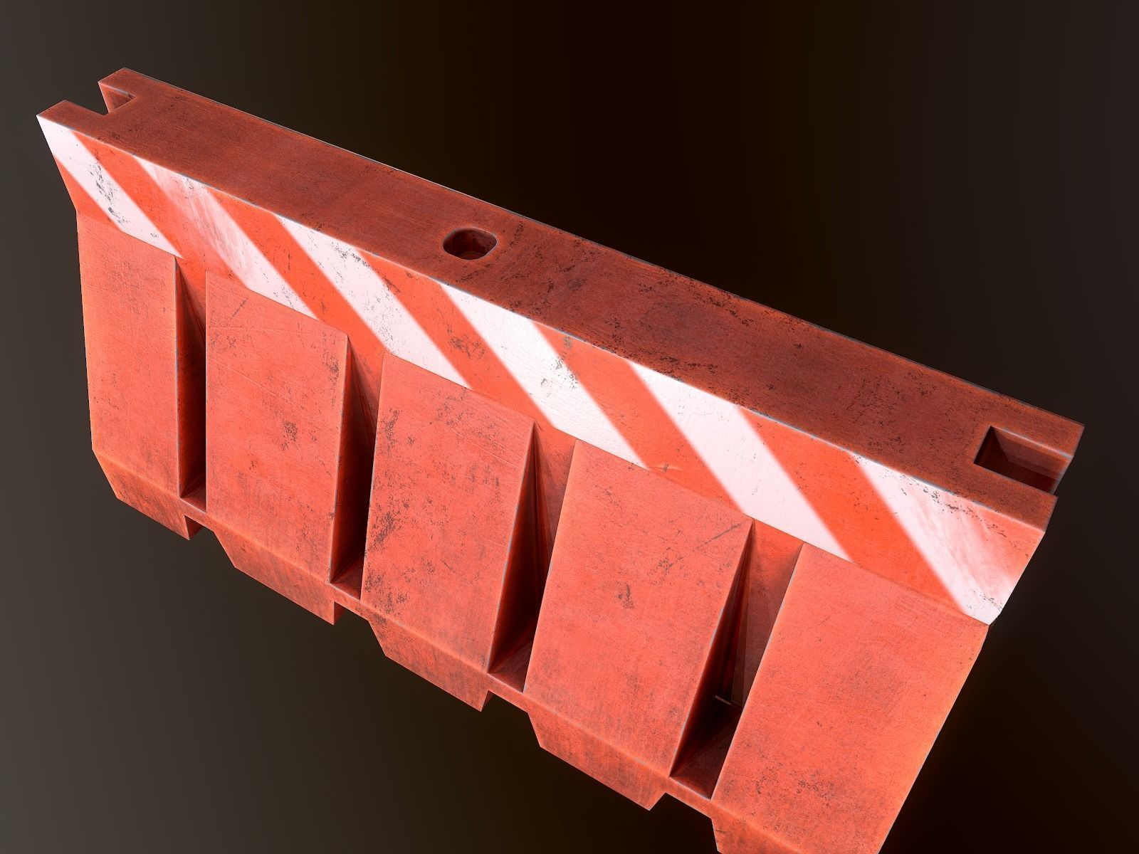 3D model Plastic Barrier pbr prop VR / AR / low-poly | CGTrader