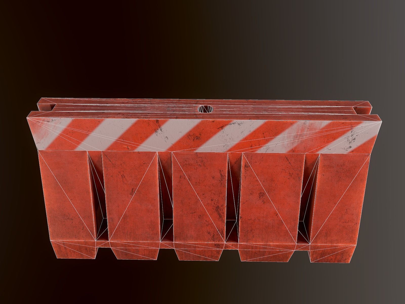 3D model Plastic Barrier pbr prop VR / AR / low-poly | CGTrader