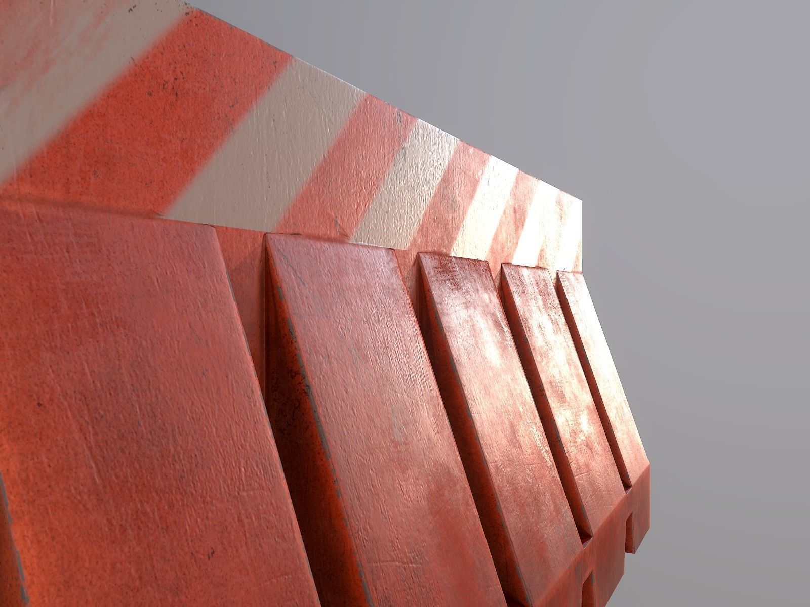 3D model Plastic Barrier pbr prop VR / AR / low-poly | CGTrader