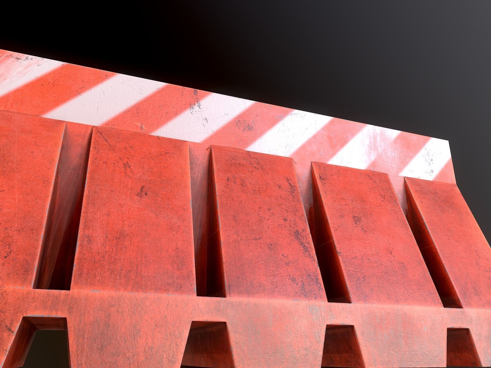 3D model Plastic Barrier pbr prop VR / AR / low-poly | CGTrader