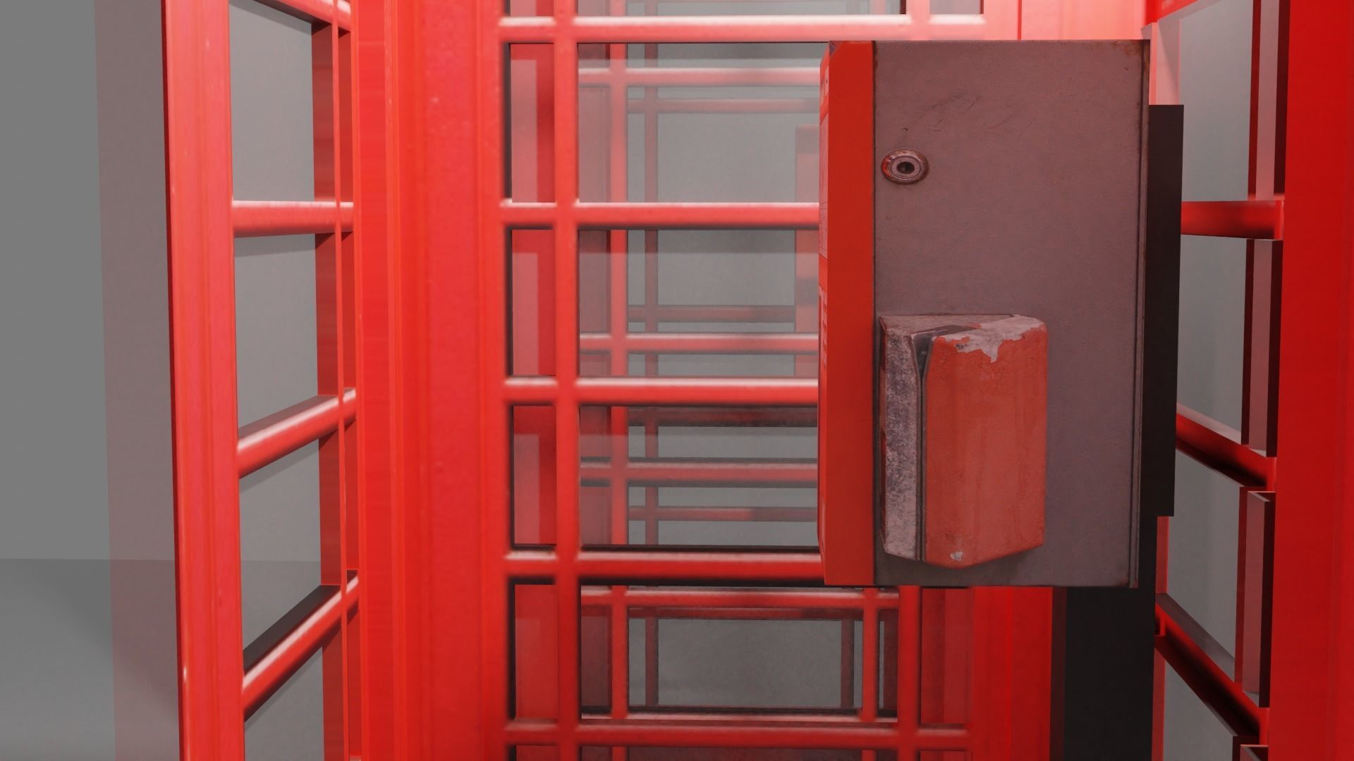 Telephone Booth 3d Model With Textures 3D model | CGTrader
