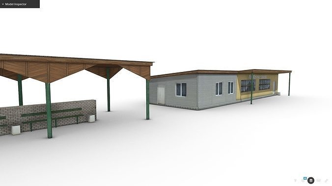 3D model Bus Station VR / AR / low-poly | CGTrader