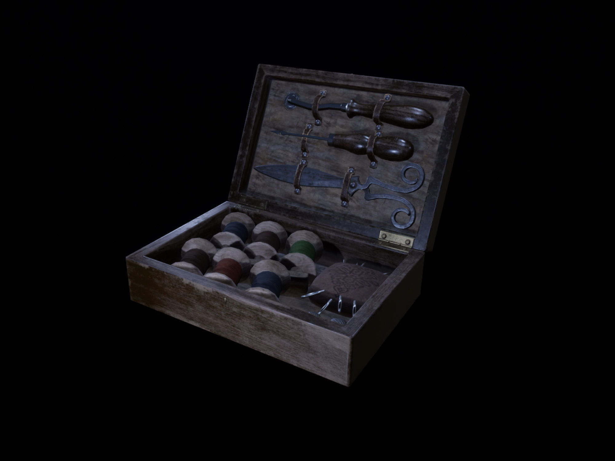 3D model Sewing Kit VR / AR / low-poly | CGTrader