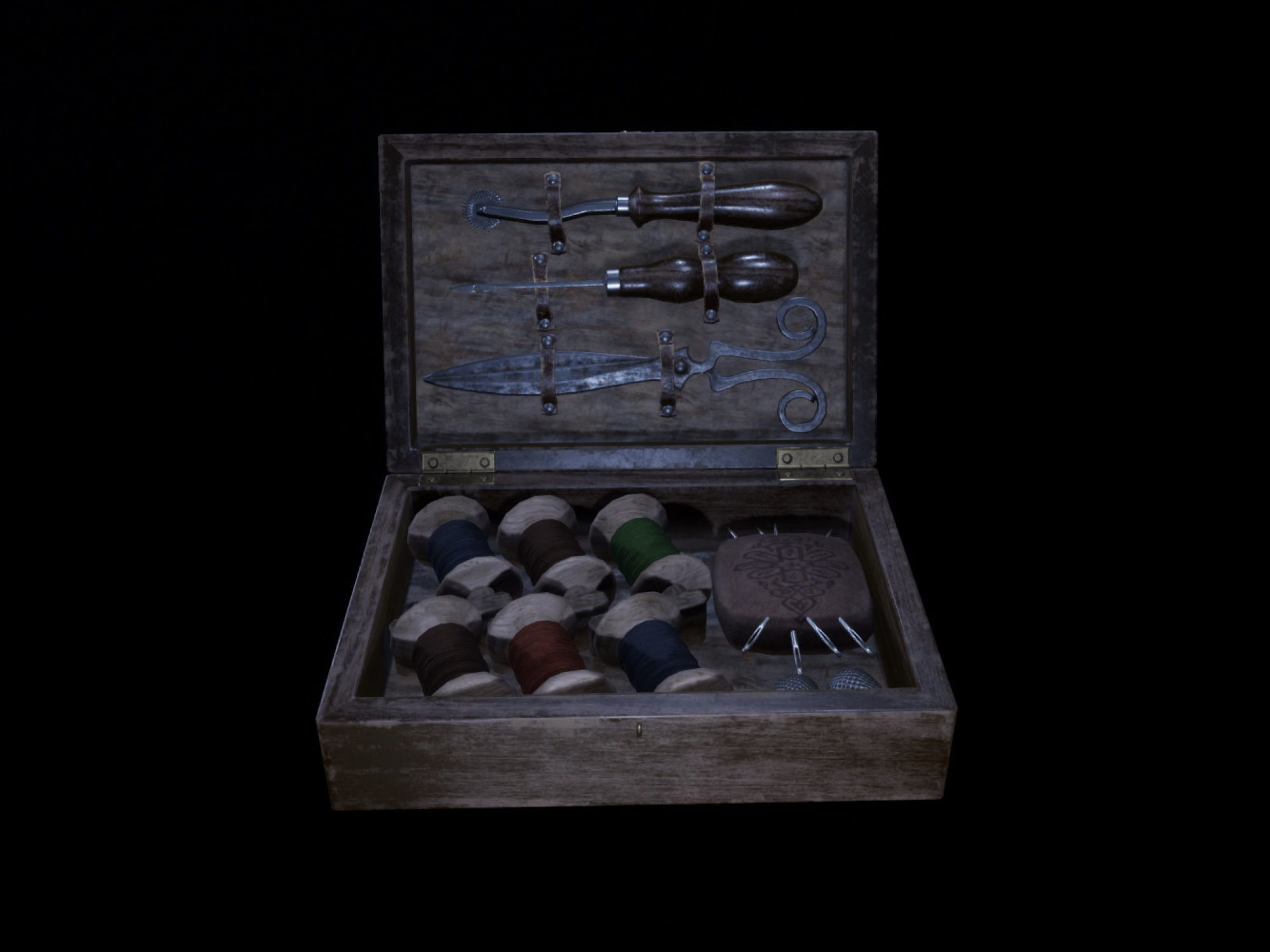 3D model Sewing Kit VR / AR / low-poly | CGTrader