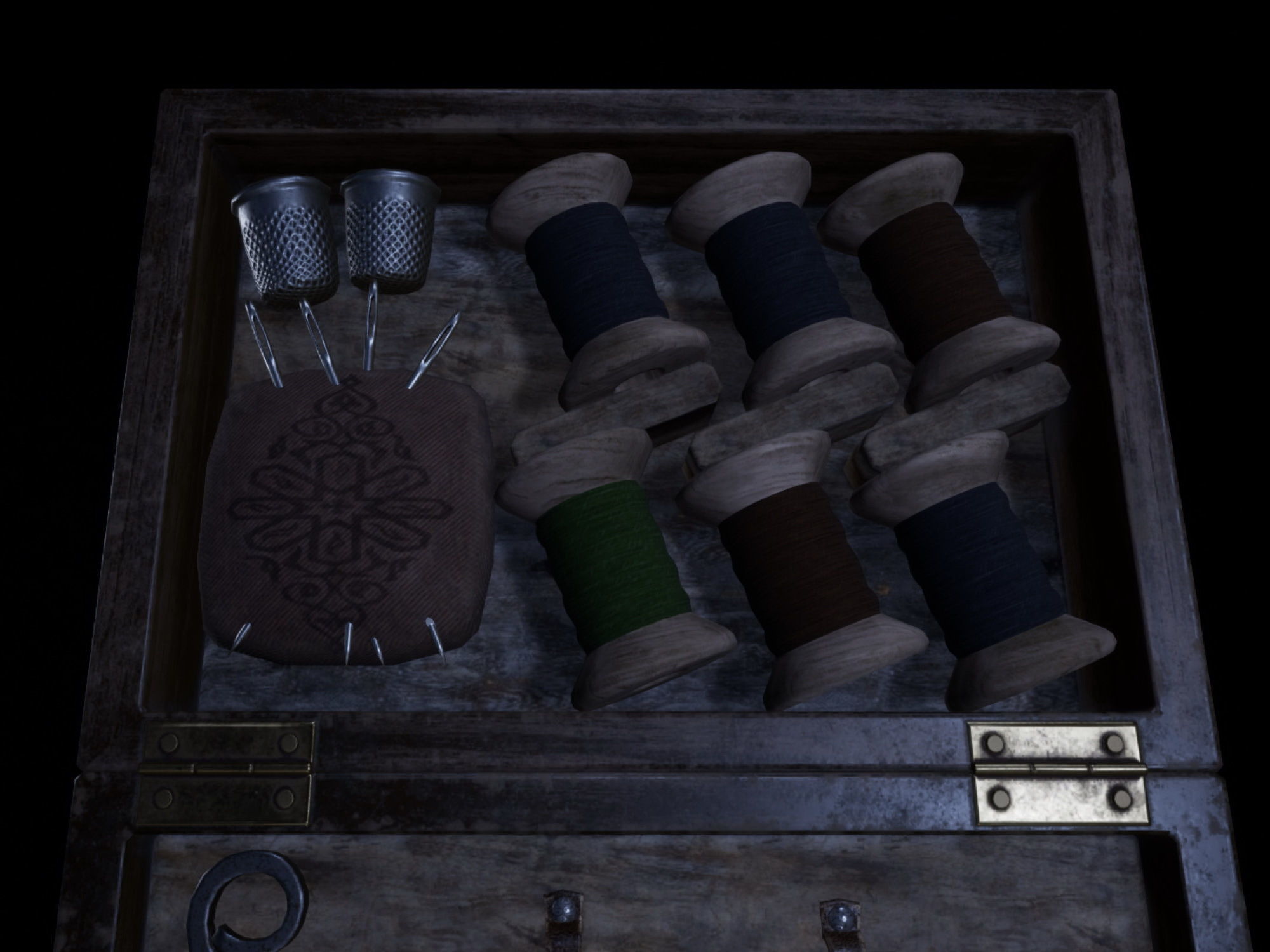 3D model Sewing Kit VR / AR / low-poly | CGTrader