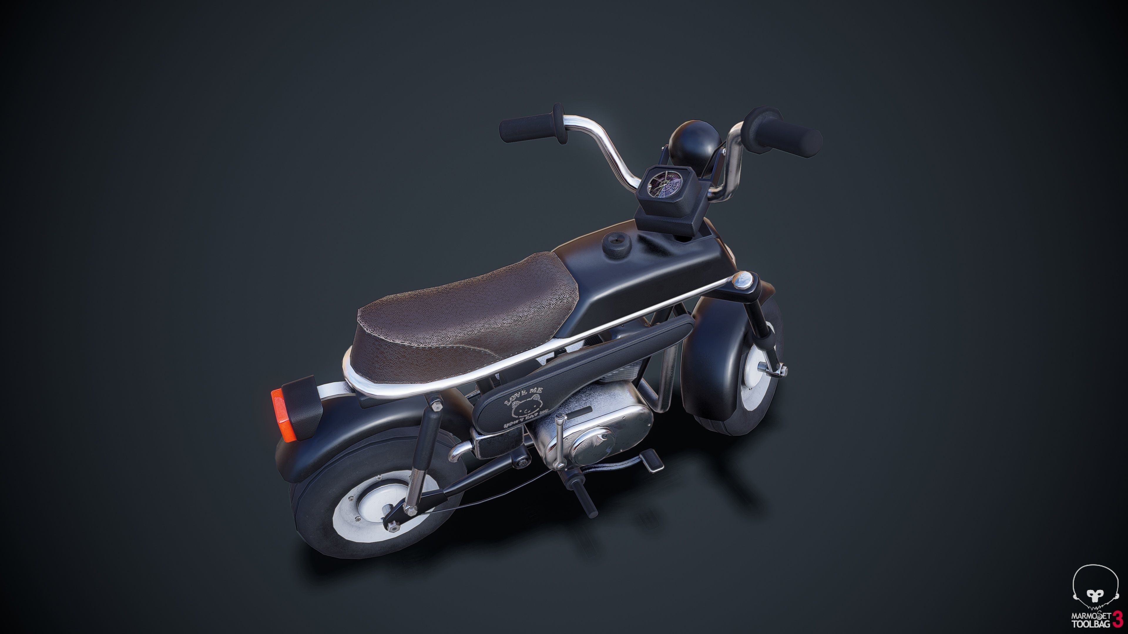 3D model Mini-bike honda motorbike VR / AR / low-poly | CGTrader
