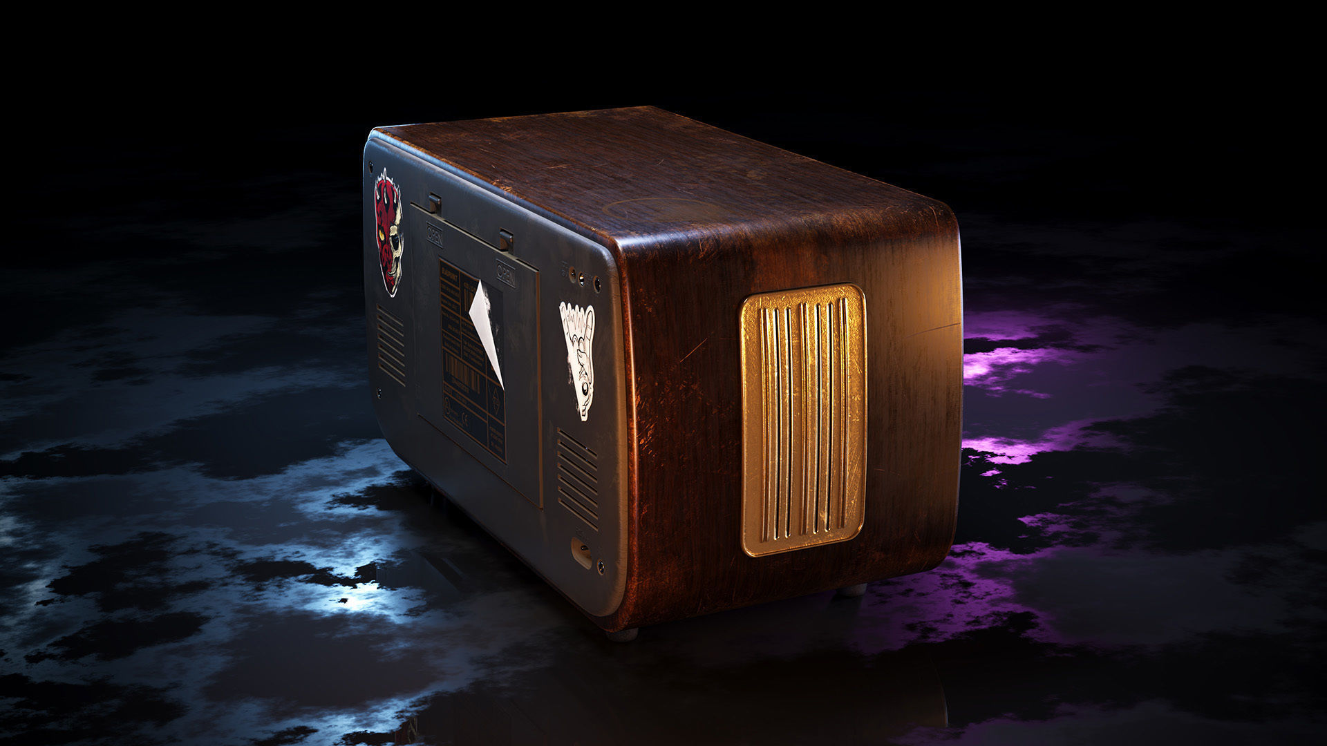 Old Antique Radio 3D model | CGTrader