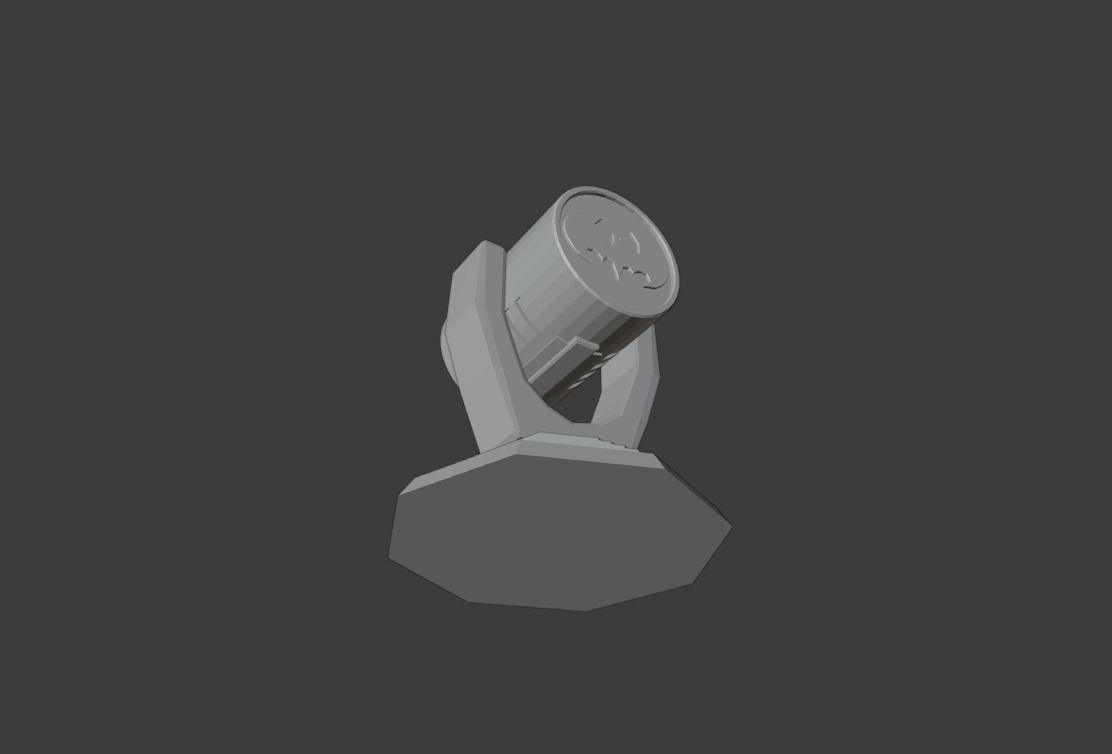 Bat-Signal lamp free 3D model 3D printable | CGTrader