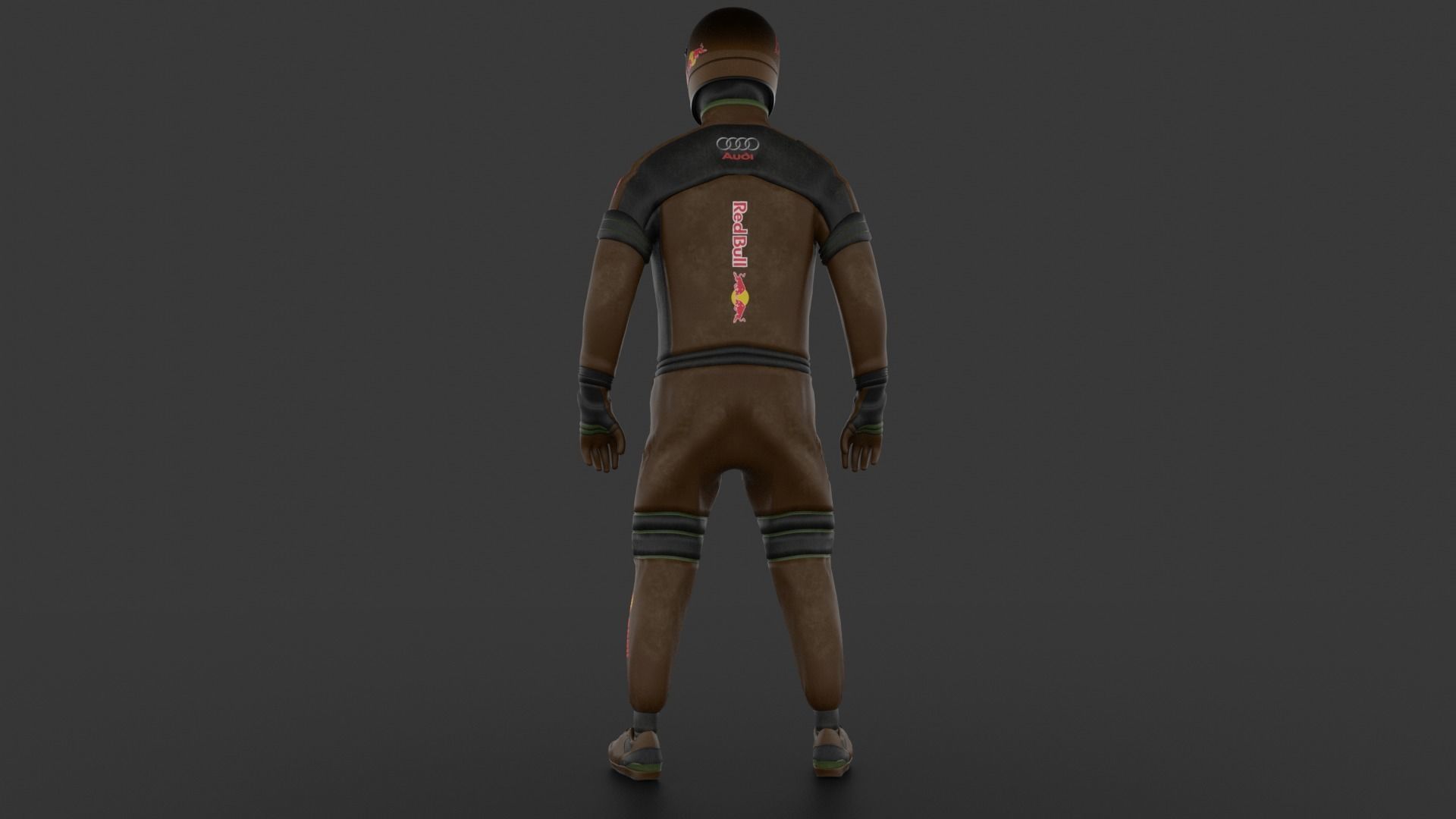 3D model racer man in suit VR / AR / low-poly | CGTrader