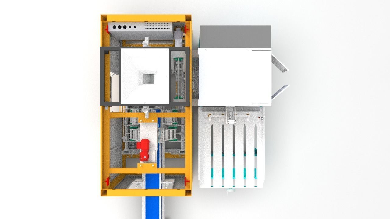 Packaging scale and automatic bagging for open pocket woven bag 3D ...