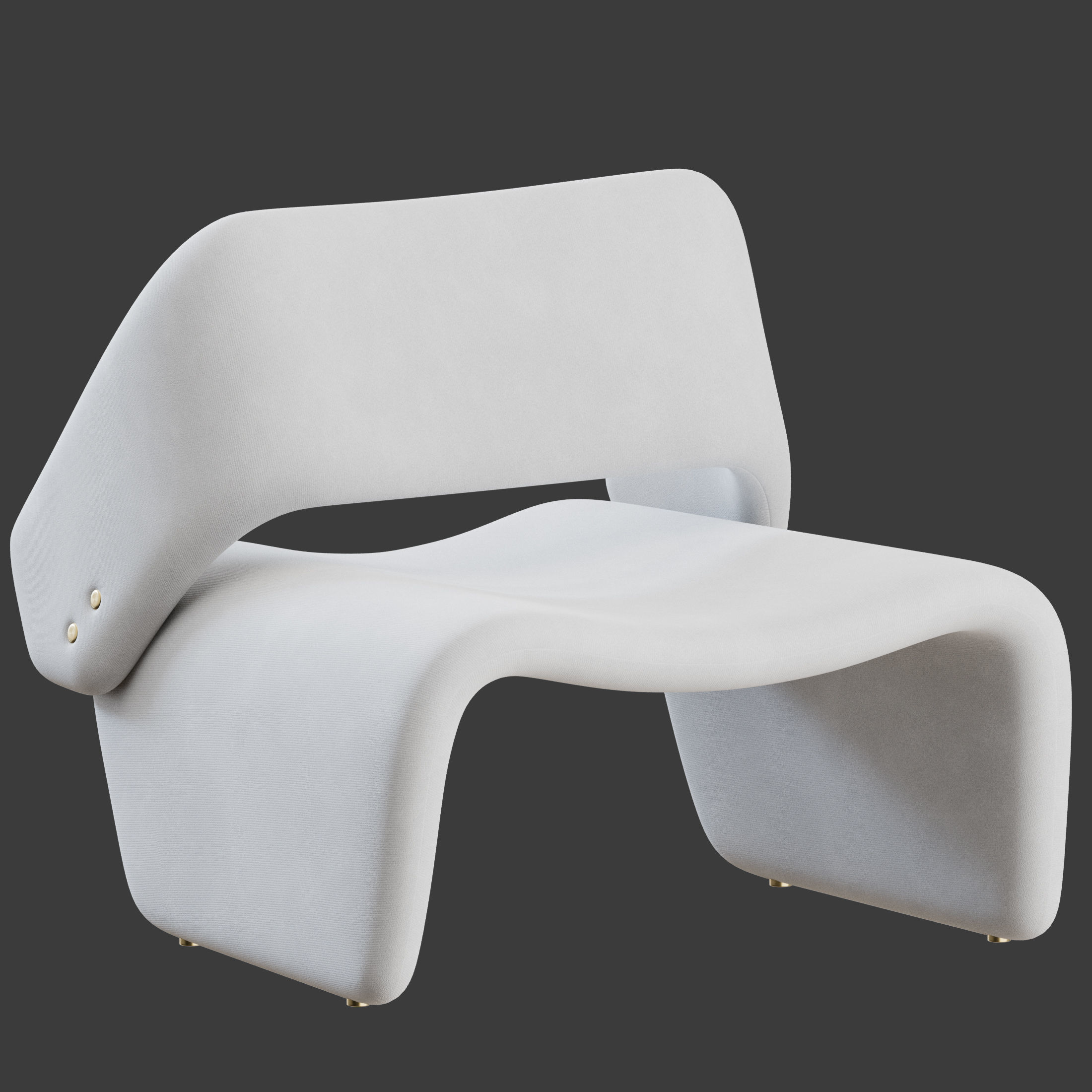 Ondine Lounge Chair By Espasso 3D model | CGTrader