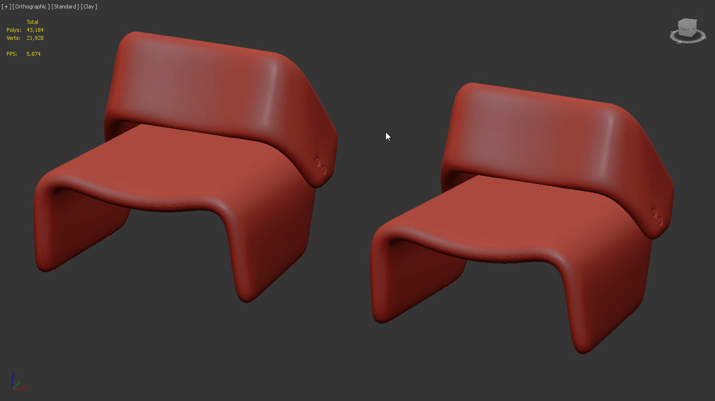Ondine Lounge Chair By Espasso 3D model | CGTrader