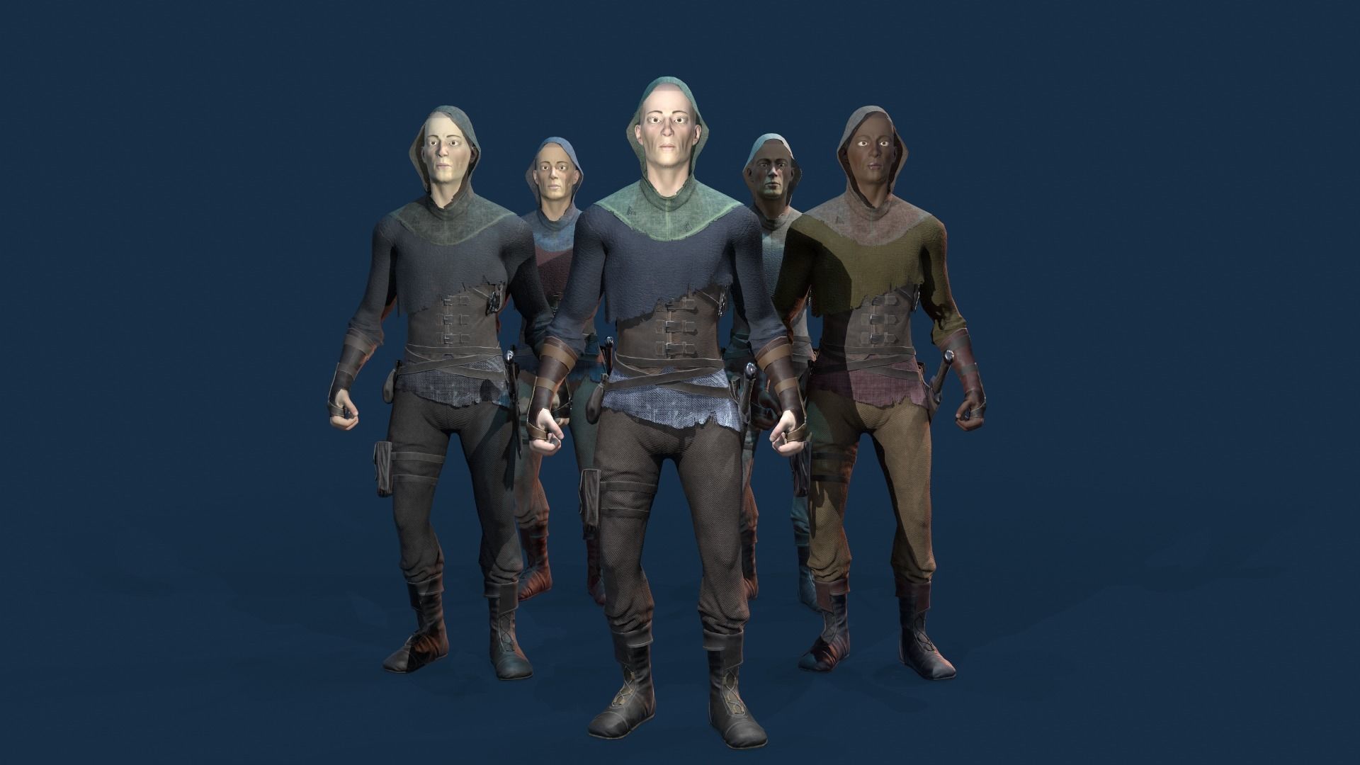 3D model Male Robber VR / AR / low-poly rigged animated | CGTrader